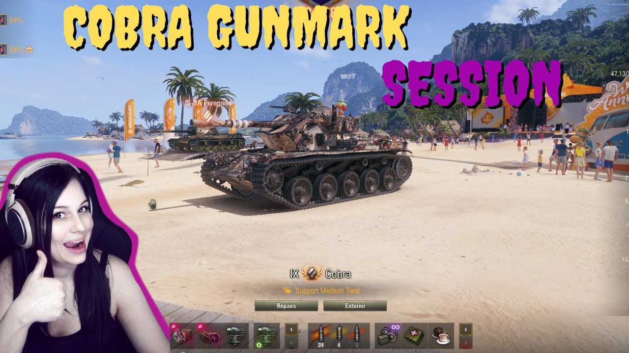 Cobra session 91% to 95 % gunmark I World of Tanks I - YouTube