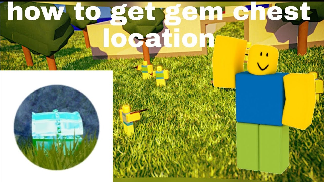 new badge how to get gem chest location noob army tycoon roblox - YouTube