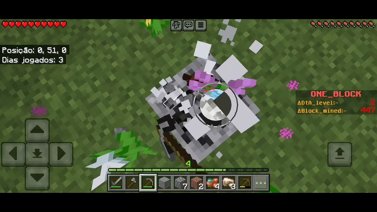 minecraft um bloco episódio 3 a saga - YouTube