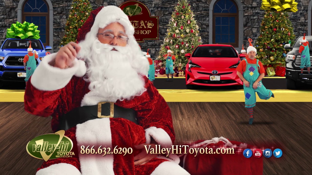 Santa Claus (Santa Todd) and his elves are selling Toyotas - YouTube