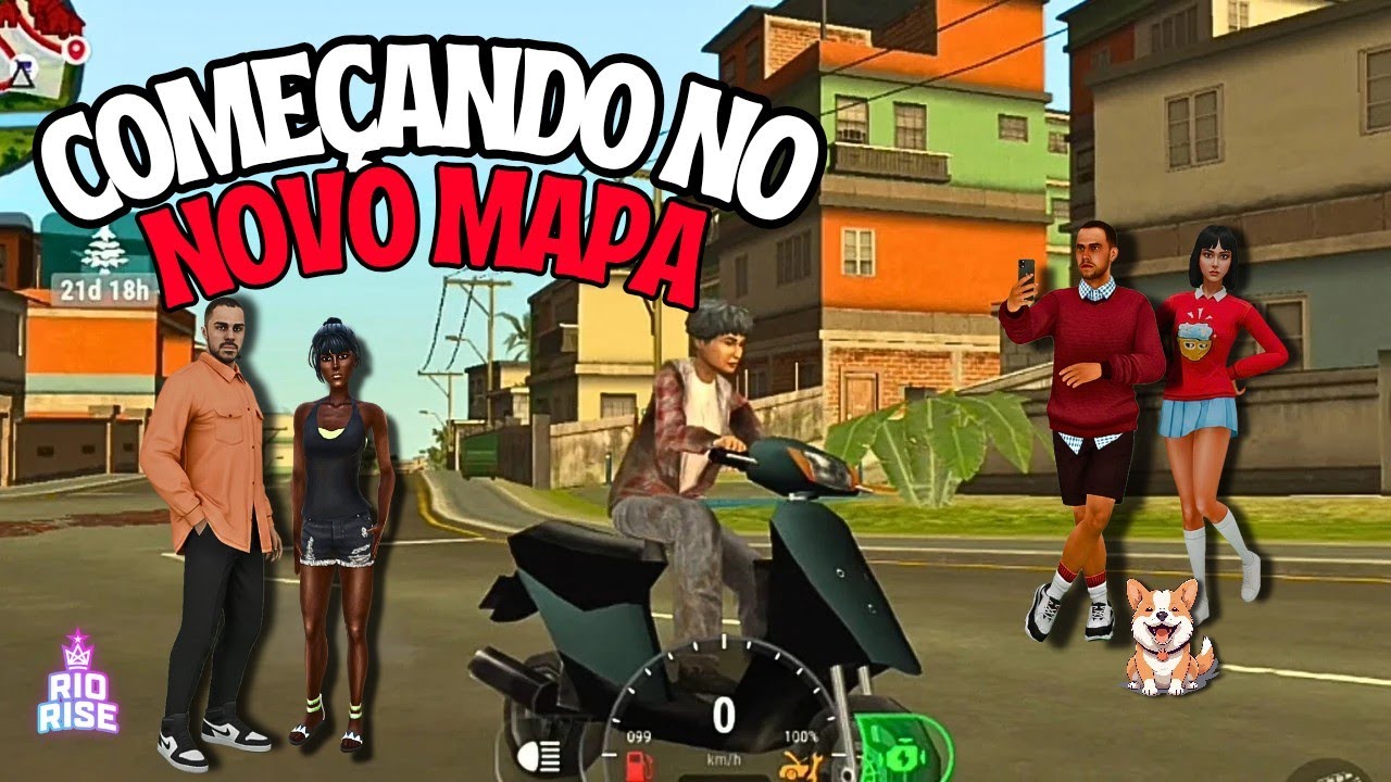 💜COMEÇANDO DO ZERO NO NOVO MAPA/ RIO RISE RP #riorise #gta #gameplay ...