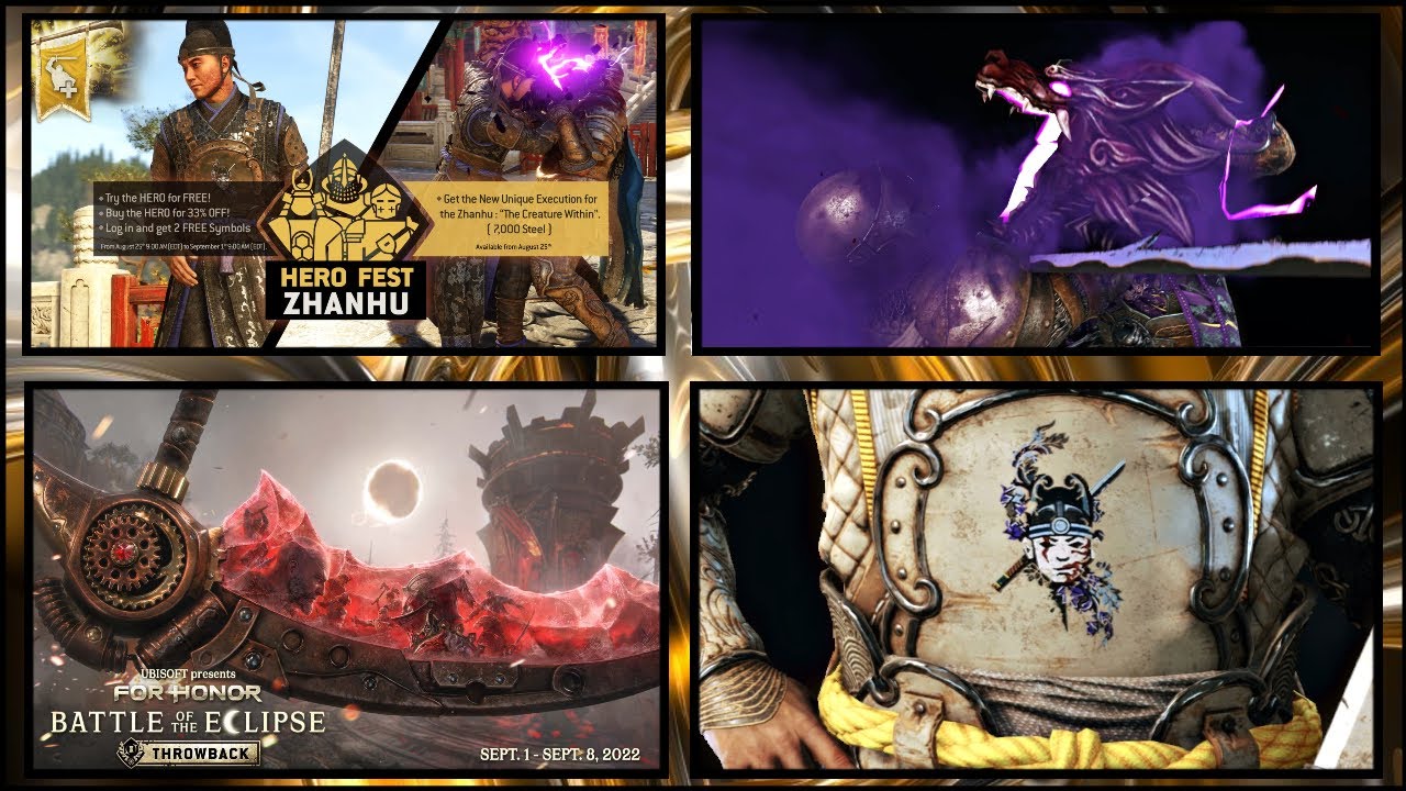 For Honor Zhanhu Hero Fest, New Creature Within Execution, Battle of ...