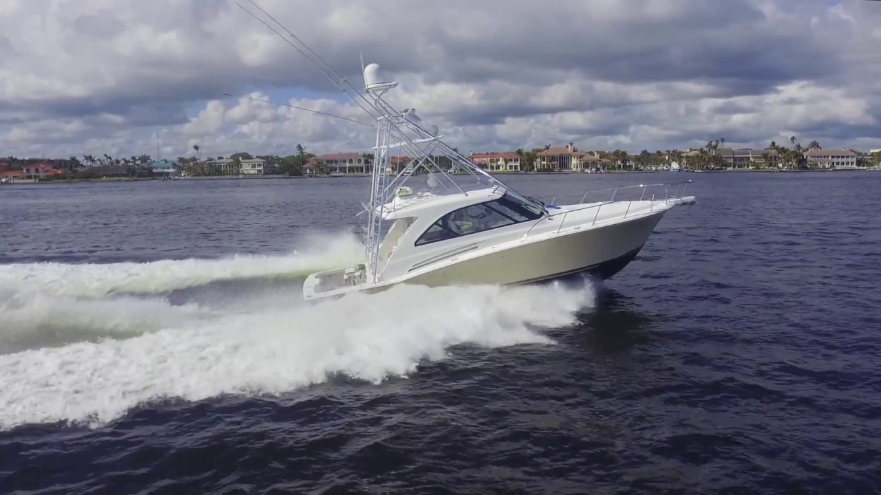 45' Hatteras Express - "Jerry Rigged" - YouTube