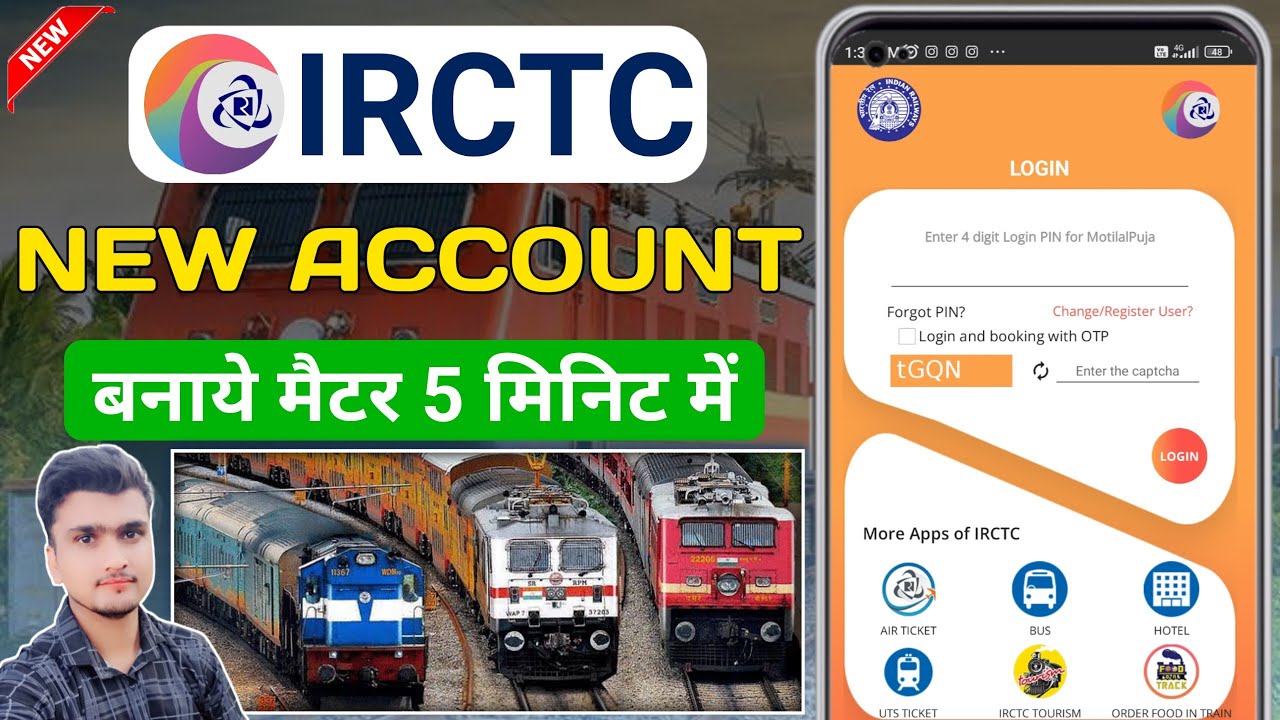 IRCTC New Account Kaise Banaye || How to Open IRCTC Account in 2025 ...