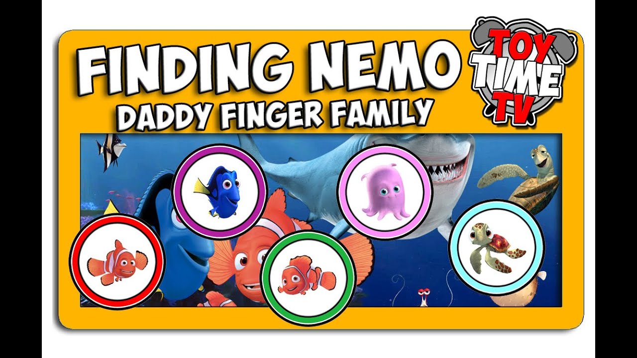 Finding Nemo Daddy Finger Family Sing-a-Song on Its Toy Time Tv - YouTube