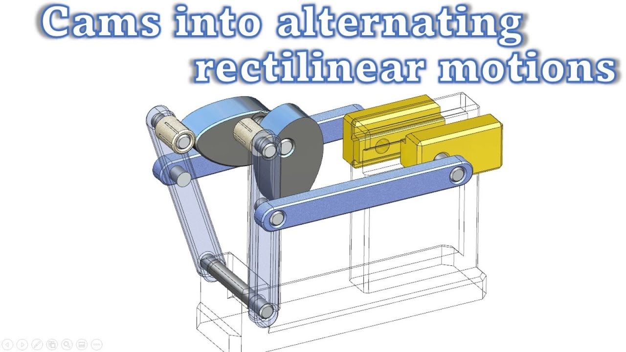 NX Animation Designer; Cams into alternating rectilinear motions; 캠을 ...