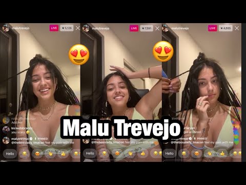 Malu Trevejo Instagram Live She Goes Live With Peaches 🤣June 21st 2020
