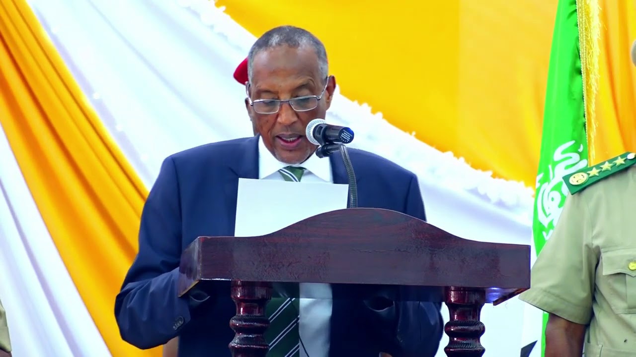 Khudbad Sannadeedka Dastuuriga ah Madaxweynaha JSL, MD Muuse Biixi ...