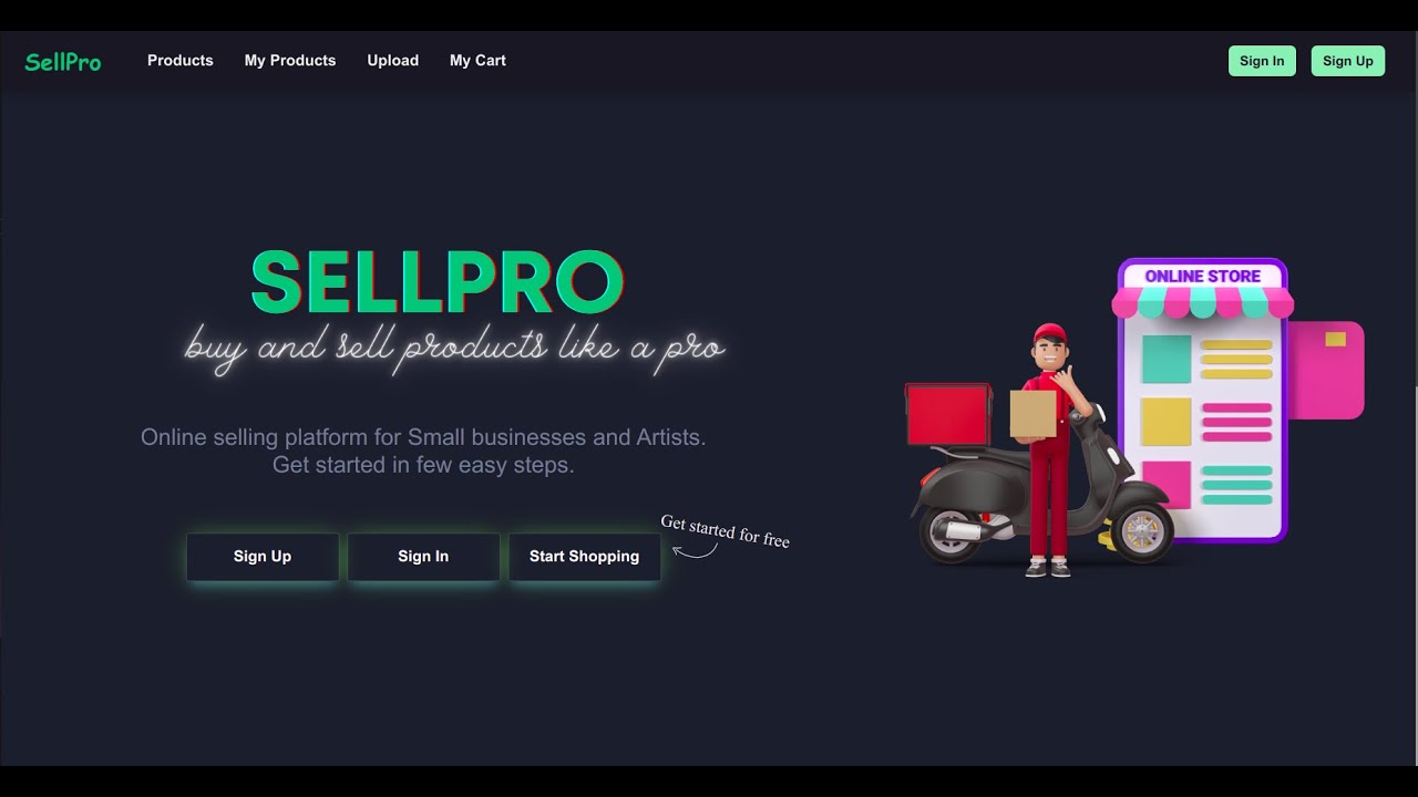 SellPro: Full stack project demo (MERN) - YouTube