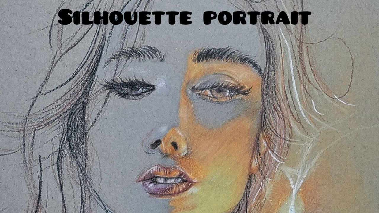 Silhouette portrait #shadow art(imrana art studio) - YouTube
