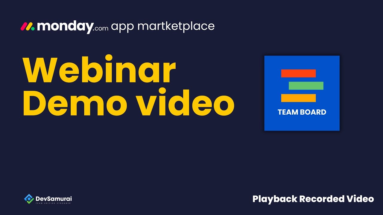 TeamBoard: Resource Planning for monday.com | Demo Video - YouTube