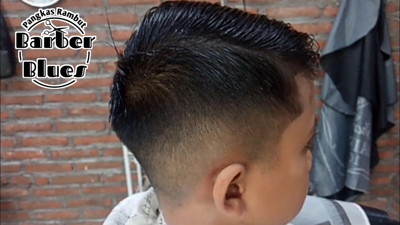 potong rambut pria keren - side part - YouTube