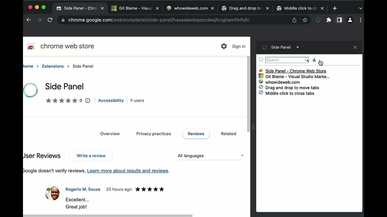 Chrome Extension: Side Panel - YouTube
