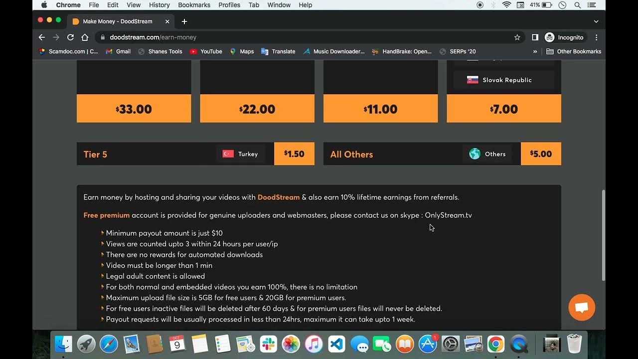 Dood stream review I how to earn with dood stream - YouTube