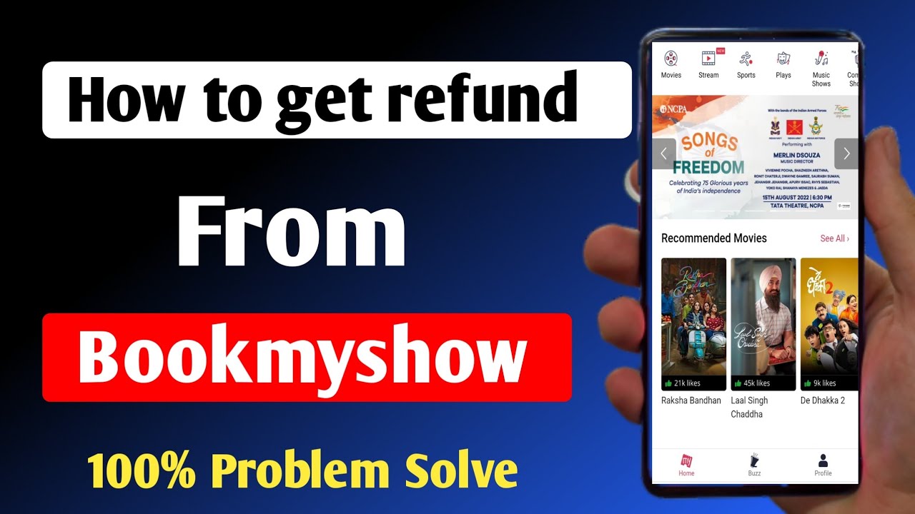 how to refund money in bookmyshow - YouTube