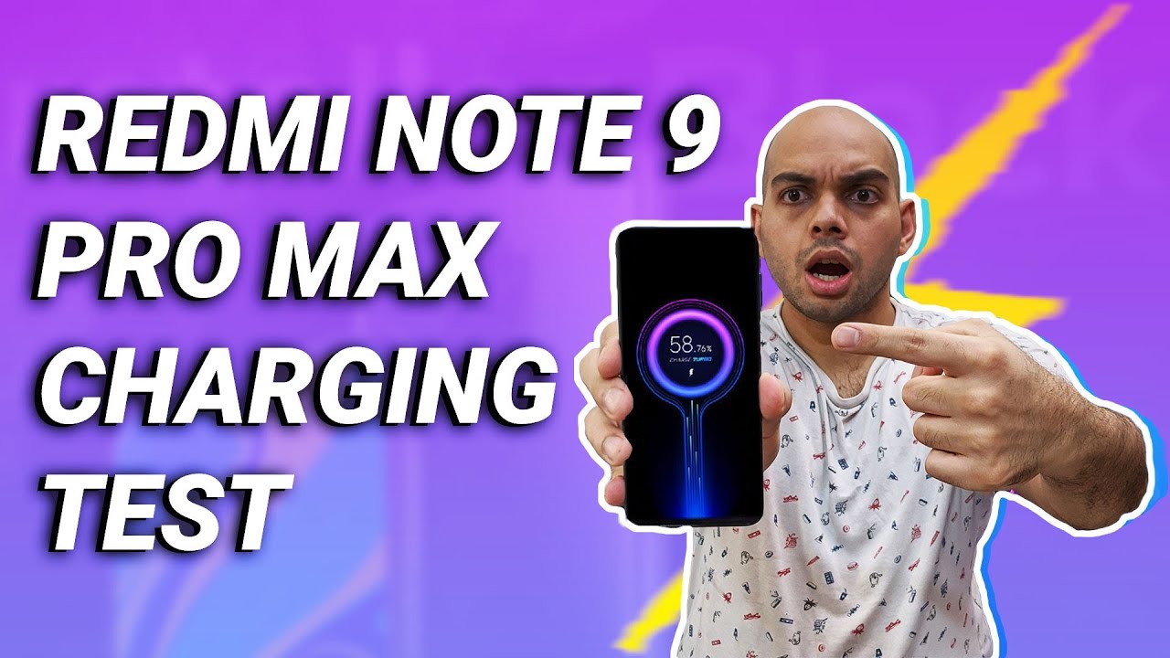Redmi Note 9 Pro Max Charging Test⚡⚡ - Amazing Speed! - YouTube
