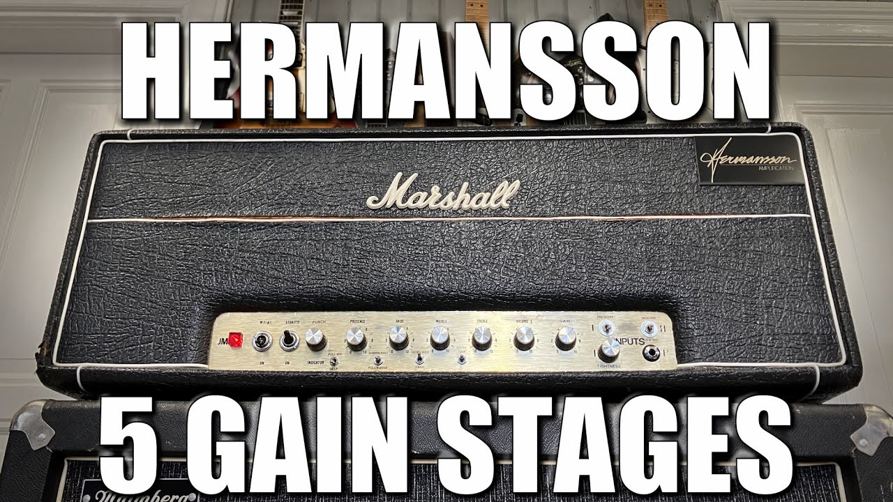 Marshall 1959 - Hermansson 5 gain stages - YouTube