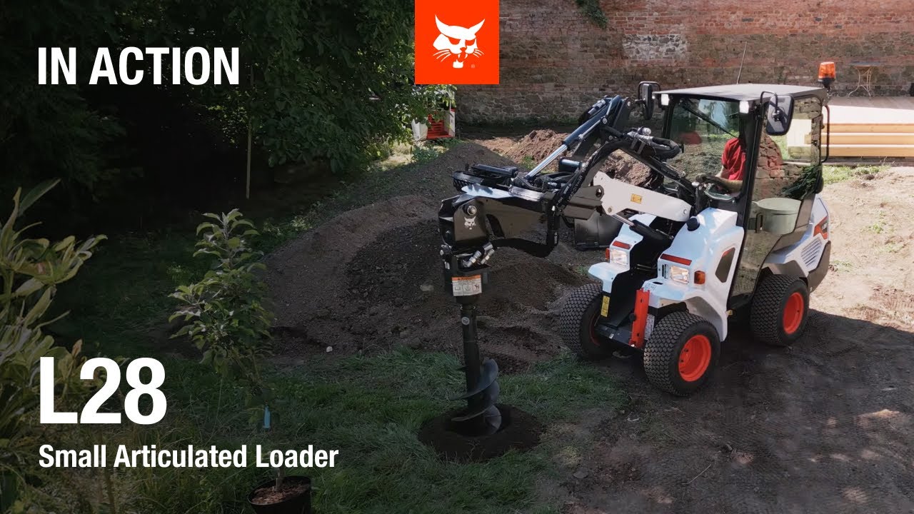 Bobcat L28 Small Articulated Loader in Action - YouTube