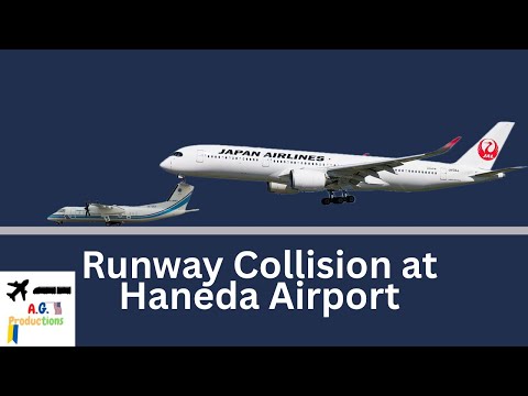 Runway Collision at Tokyo Haneda Airport. - YouTube