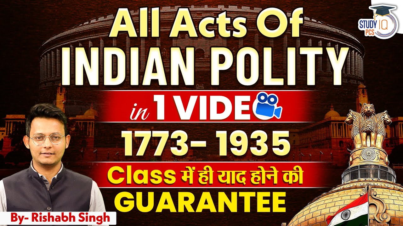Indian Polity | Indian Polity All Acts (1773-1935) | Regulating ...