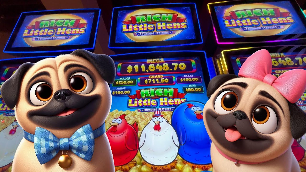 Bonuses Galore!!! Rich Little Hens Founding Feathers Slot Machine ...