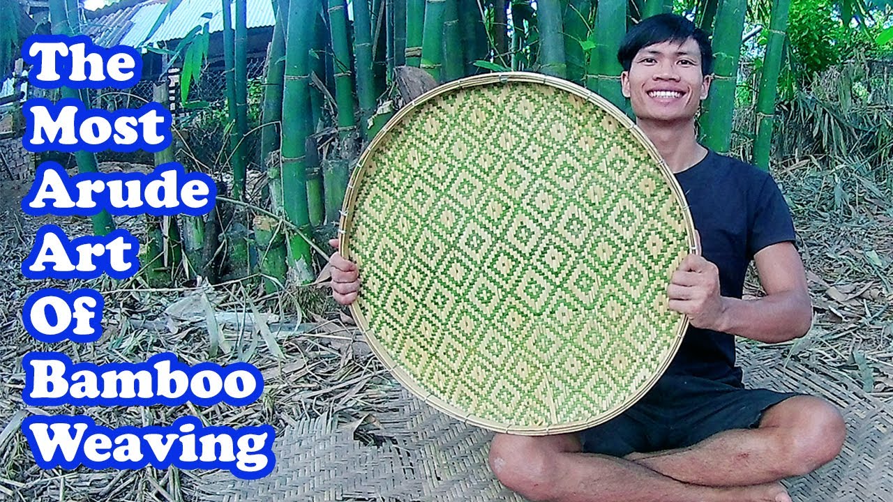 The method of bamboo crafts primitive丨Traditional weaving丨Bamboo ...