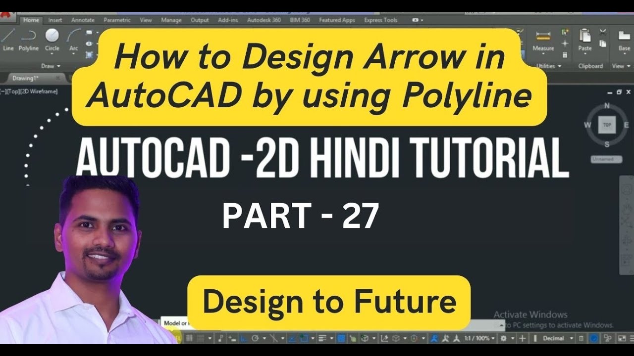 How To Design Arrow In AutoCAD By Using Polyline AutoCAD Tutorial In how-to-design-arrow-in-autocad-by-using-polyline-autocad-tutorial-in