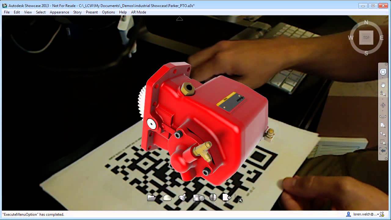 Augmented Reality Plug in for Autodesk Showcase - YouTube