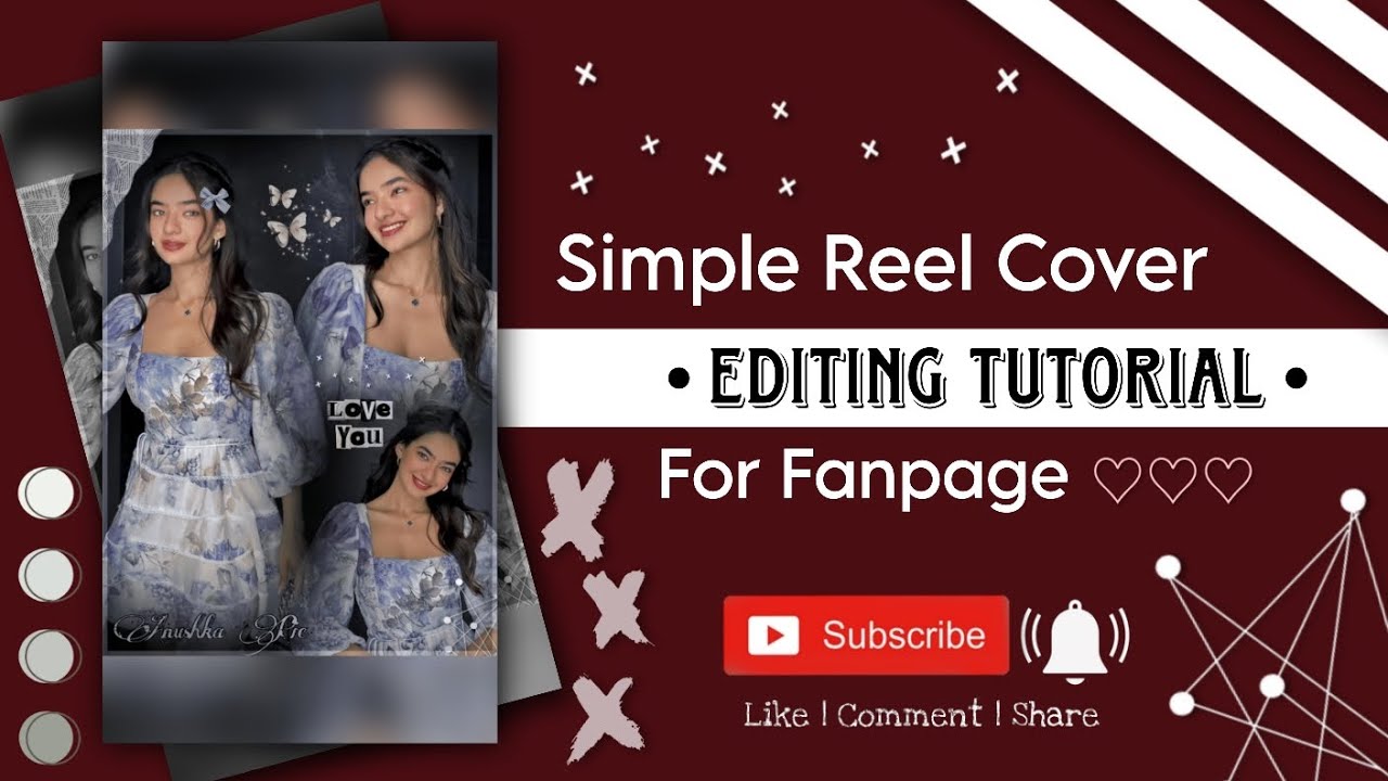 Simple and Easy Editing Tutorial| Reel Cover Edit| For Fanpages| By SR ...
