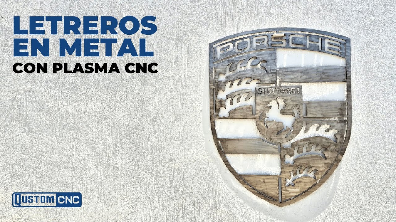 Corte de Letreros en Metal con Plasma CNC | QUSTOM CNC - YouTube