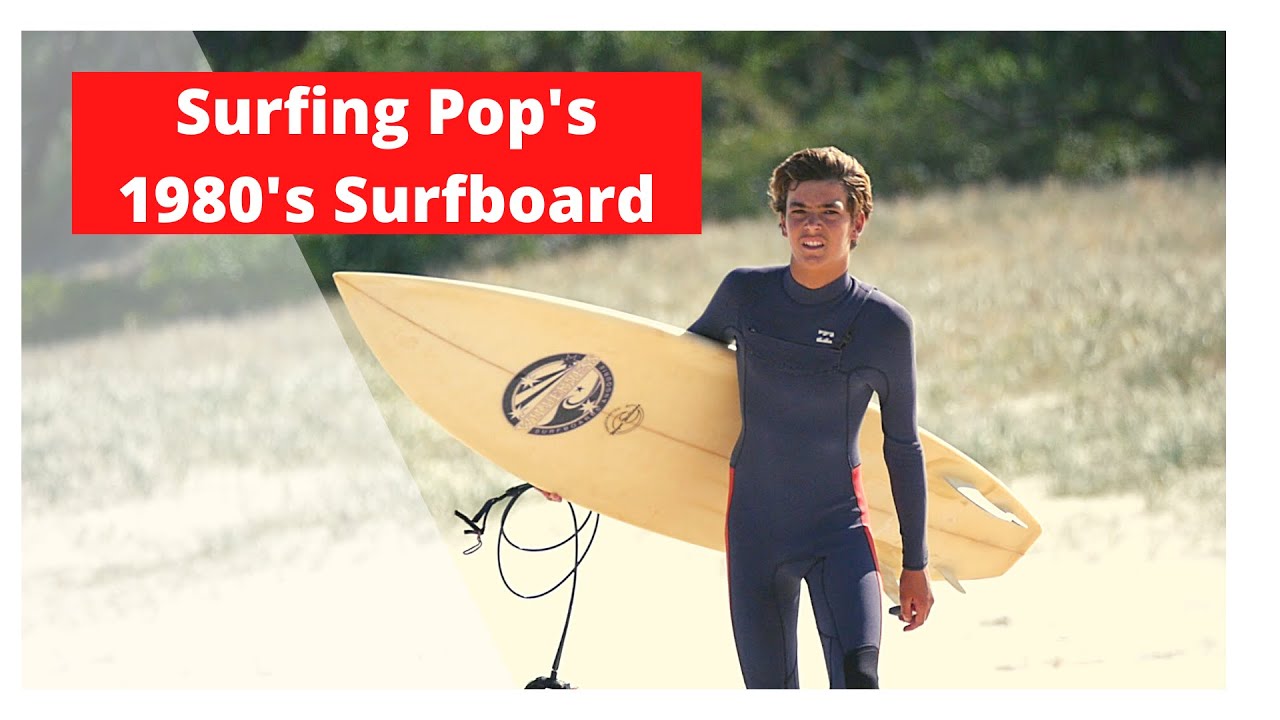 Surfing Pops 1980's surfboard in the 2020 Australian surfing titles ...