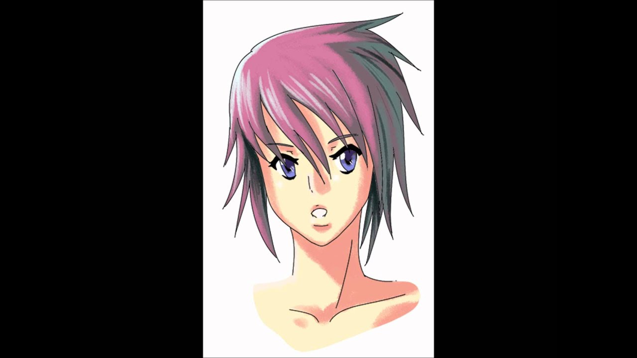 Blinking Anime Girl - YouTube