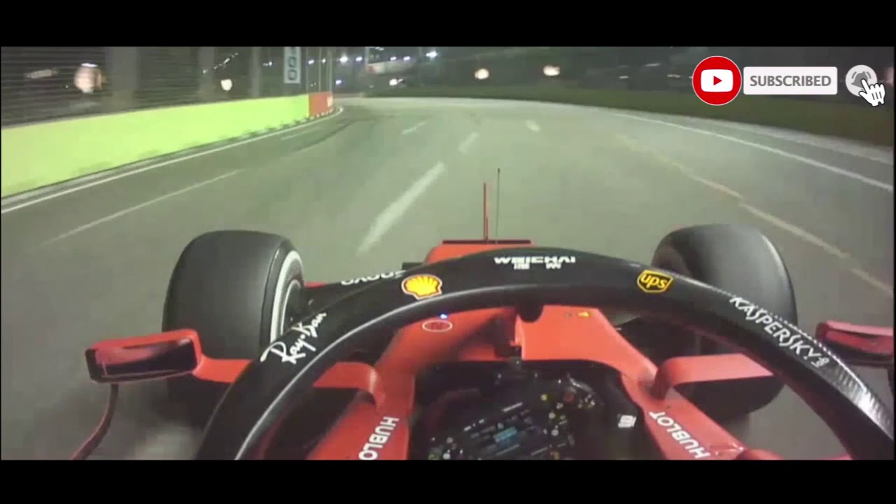 Onboard F1 2019 Vettel Undercut Charles Lecrerc Singapore Grand Prix ...
