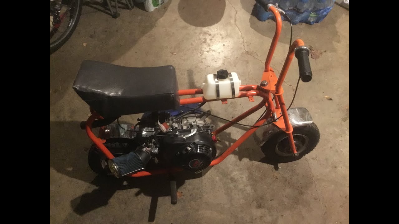 "Orange Crush" (Custom minibike) - YouTube
