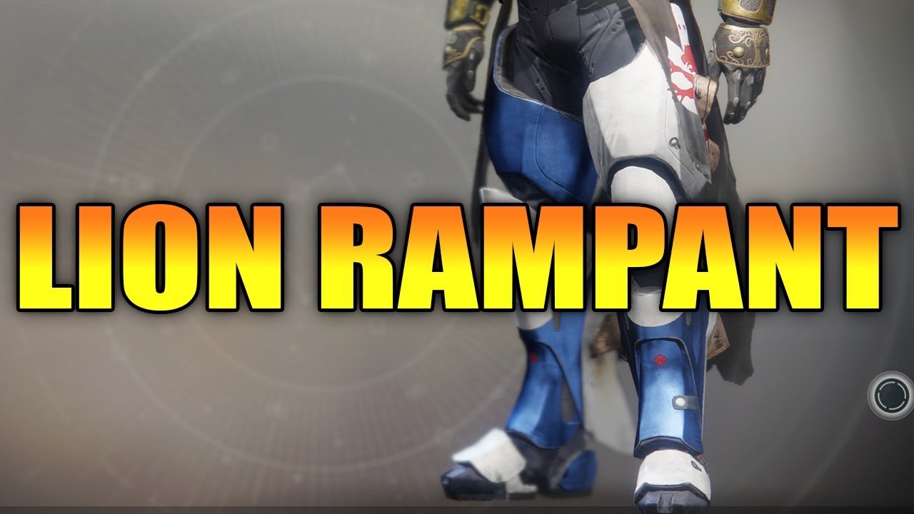 Lion Rampant - Titan Exotic Leg Armor | Destiny 2 - YouTube