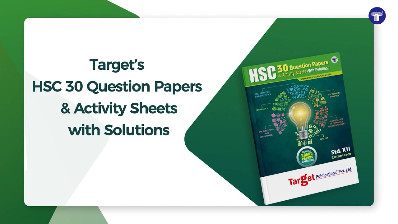 HSC 30 Question papers & Activity Sheets with Solutions - YouTube
