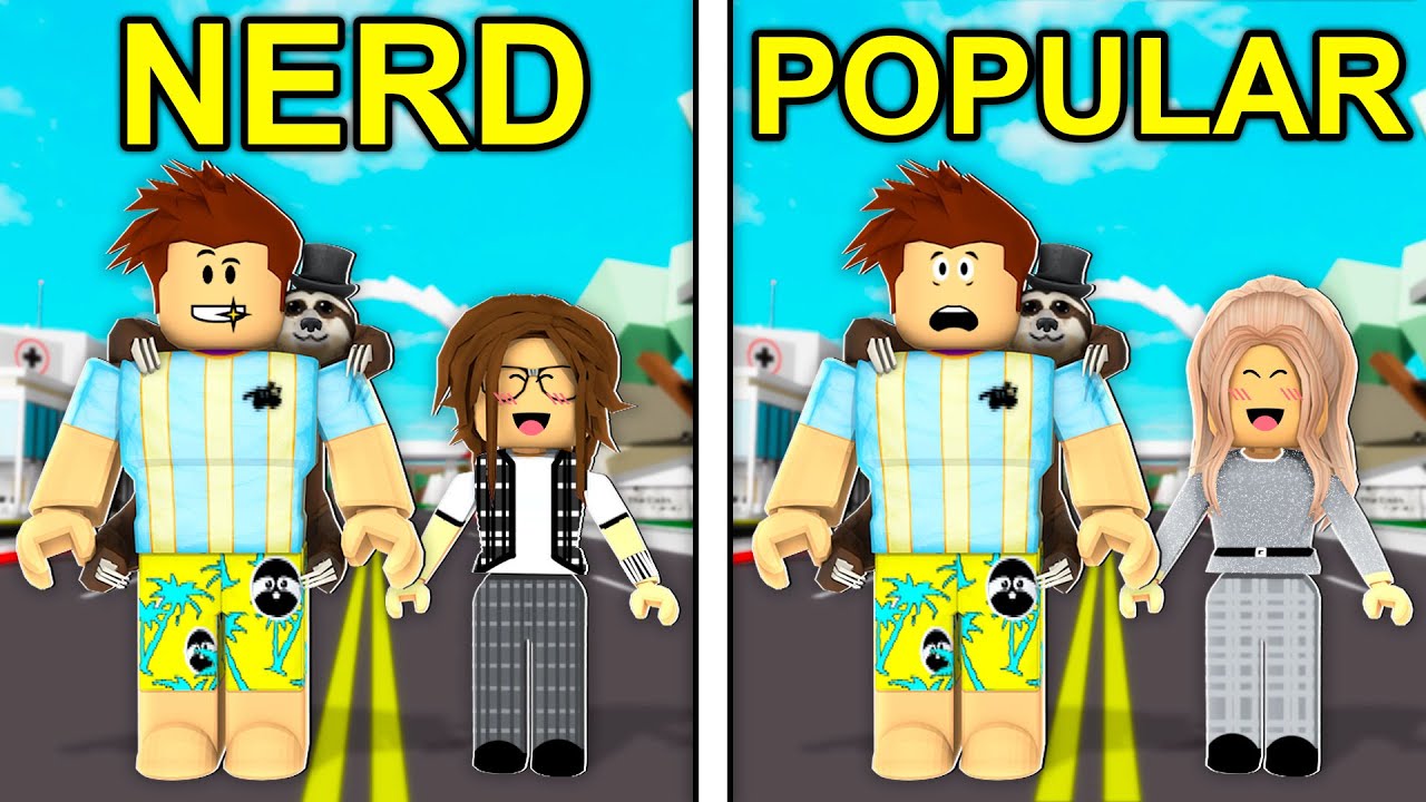 Raising NERD To POPULAR In Roblox Brookhaven.. - YouTube