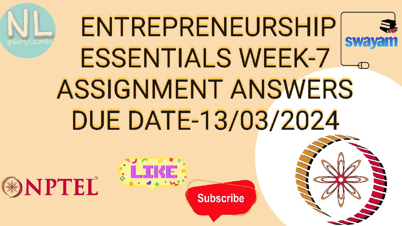 Entrepreneurship essentials 2024|Entrepreneurship essentials nptel ...