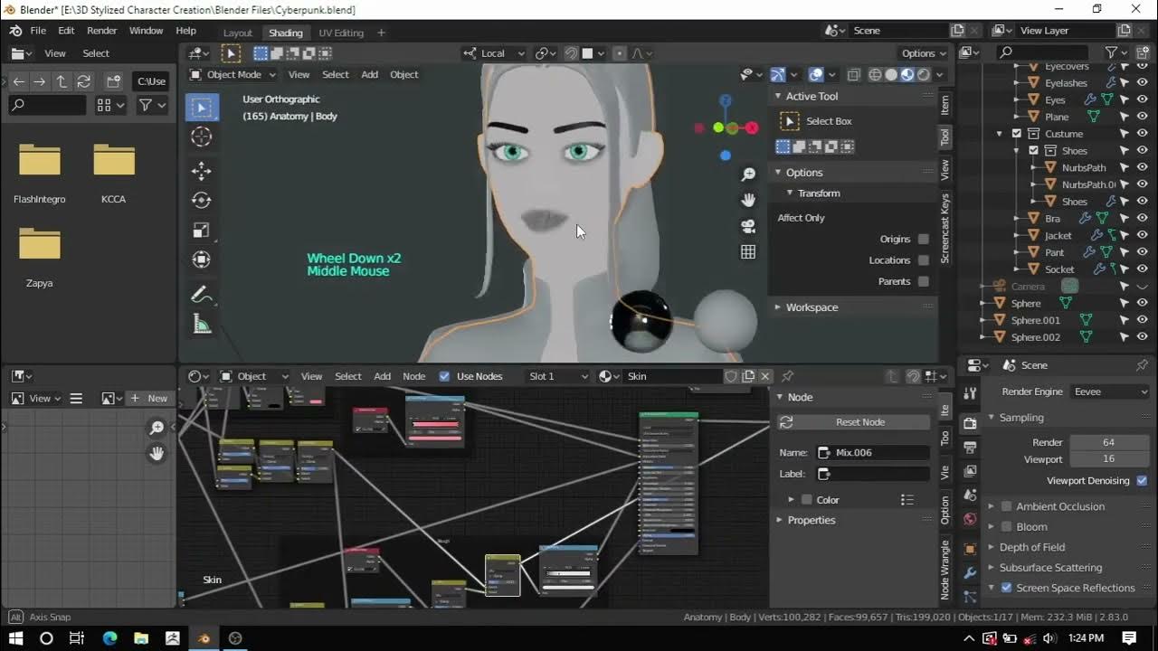 3D Stylized Character - Shading#3 (Timelapse) - YouTube