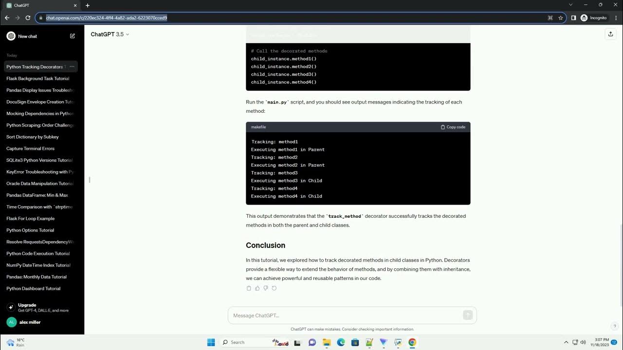 Tracking decorated methods of children classes in python - YouTube