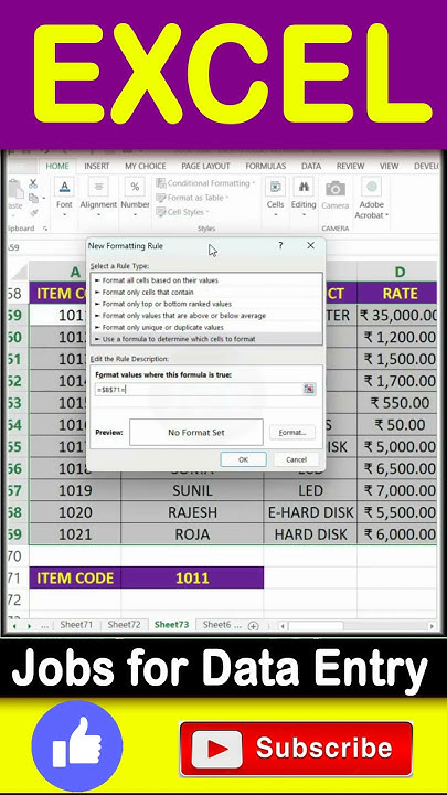 CONDITIONAL FORMATTING TIPS IN EXCEL #EXCEL #EXCELTIPS #MSOFFICE #EXCELTRICKS #PPT #SPREADSHEETS ...