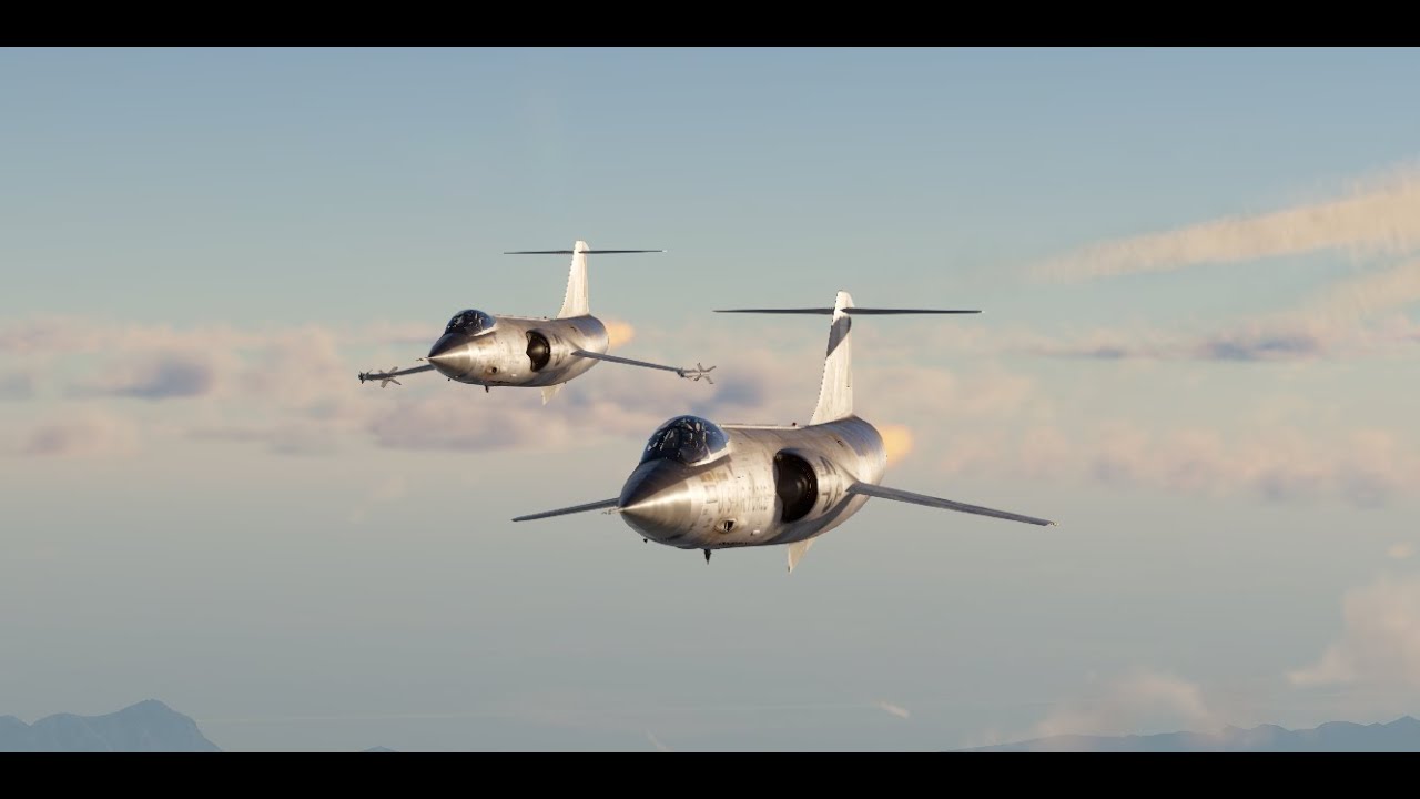 Cinematic F 104 flight and fight |War Thunder| - YouTube