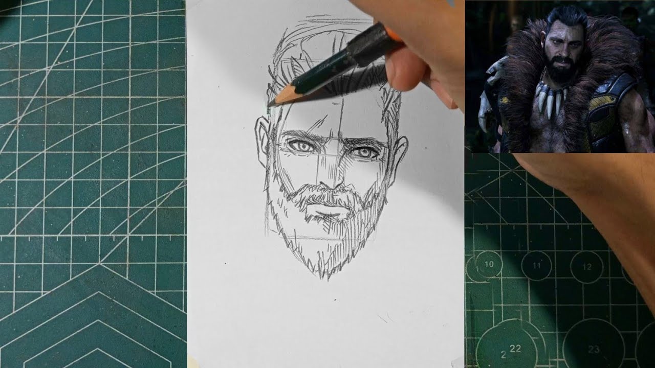 How to Draw KRAVEN The Hunter from Marvel's SPIDER-MAN 2 PS5 - YouTube