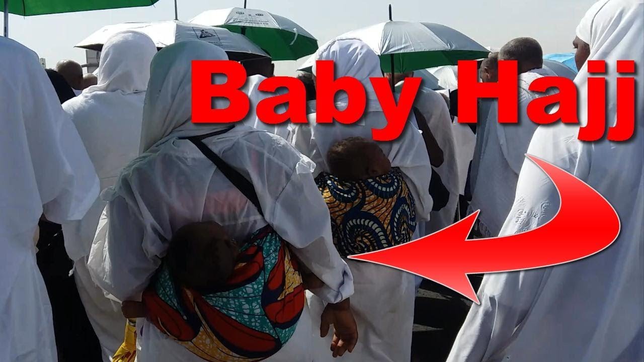 Small baby during Hajj beautiful view - YouTube