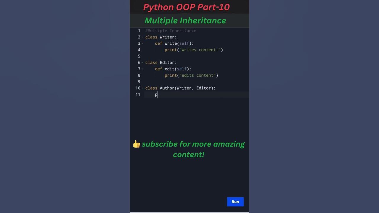 Python Multiple Inheritance Explained 🚀 Learn Oop With Real Examples