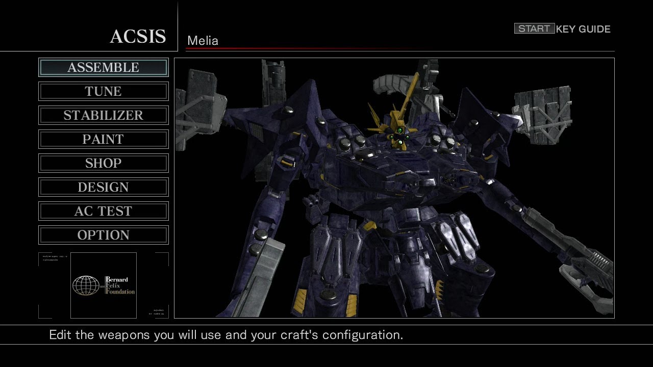 Melia build in Armored Core for Answer - YouTube