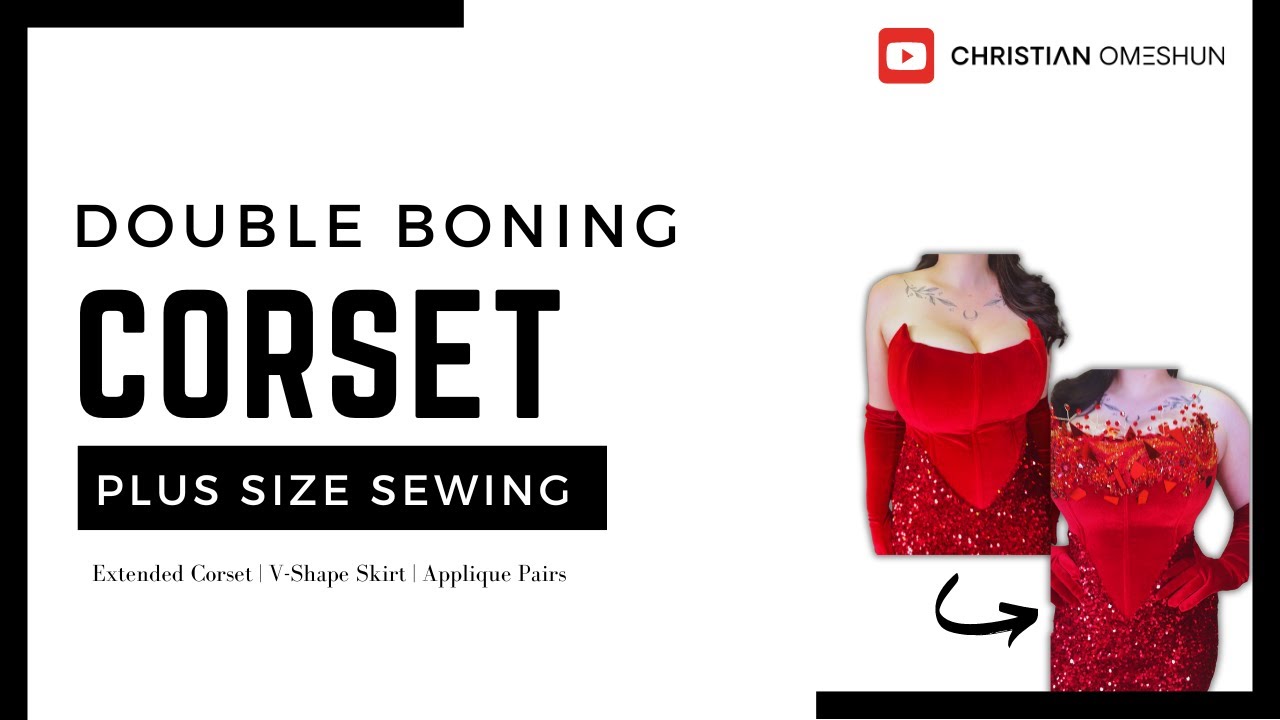 Double boning Corset | Plus Size Sewing - YouTube