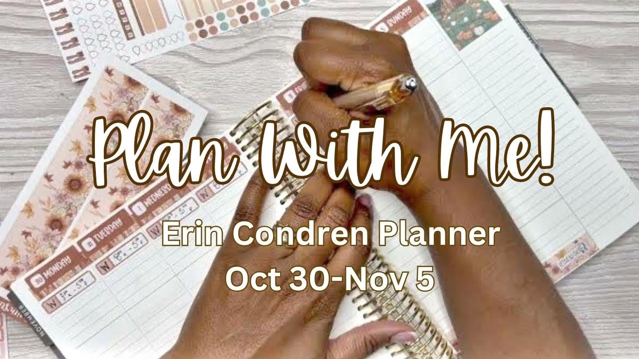 PLAN WITH ME | 🍂🌻SIMPLY SMITH STICKERS 🍂🌻| EC FOCUSED PLANNER ...