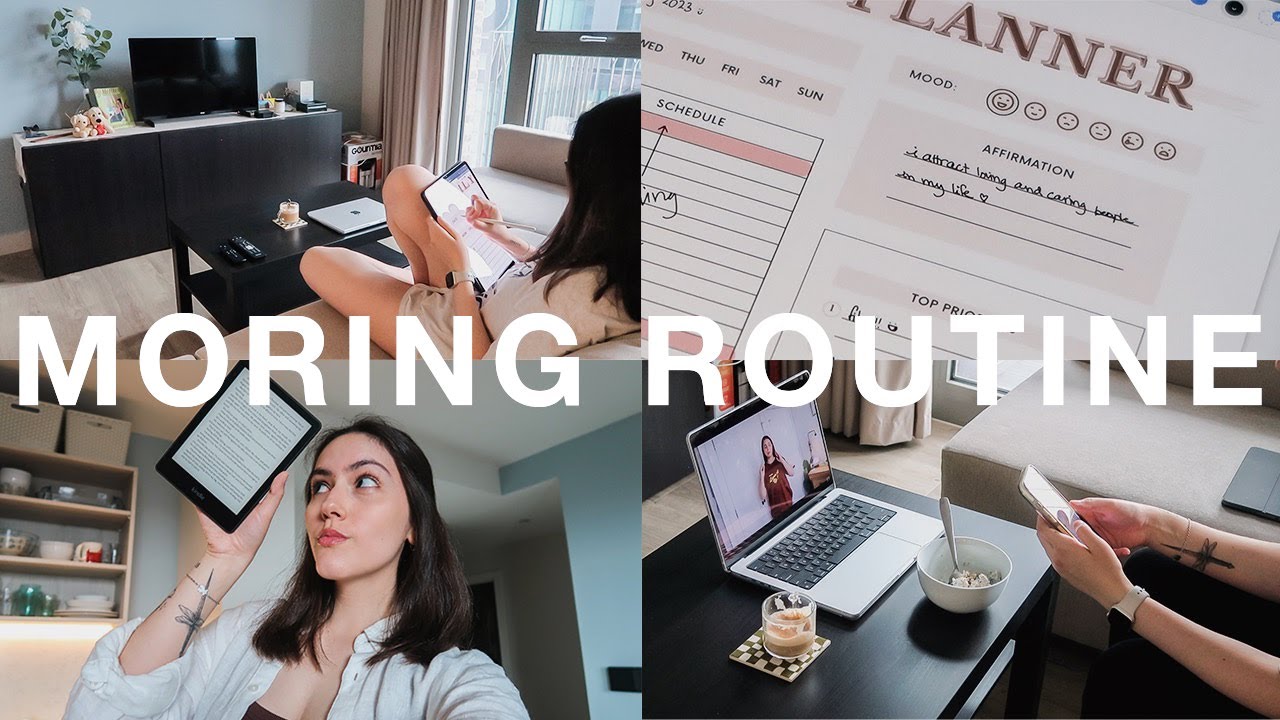 MY 6AM MORNING ROUTINE for a productive + slow morning | realistic ...