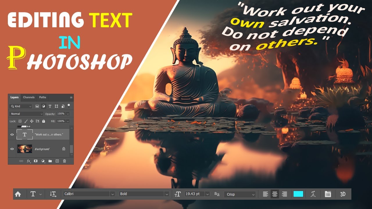 25 Concept of Text Editing in Photoshop - YouTube